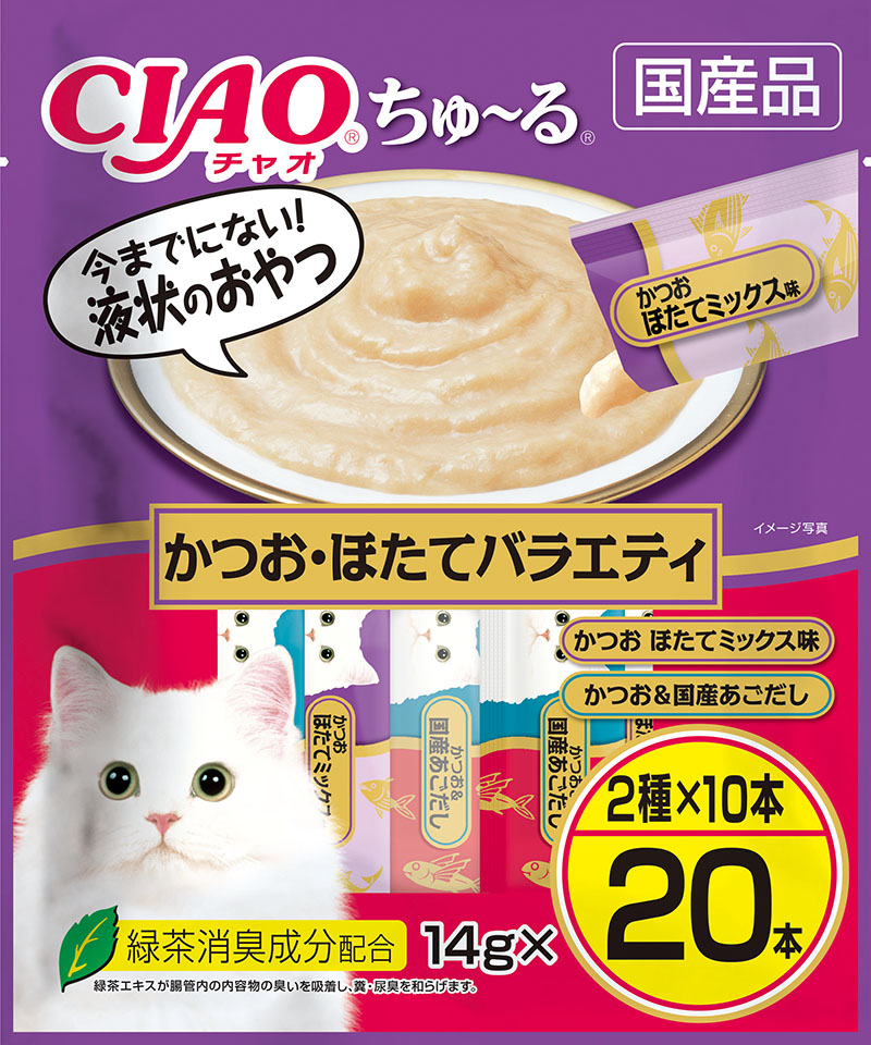 〈CIAO ちゅ～る〉かつお・ほたてバラエティ 20本入り 合同会社わんわんわんこ | 卸売・ 問屋・仕入れの専門サイト【NETSEA】