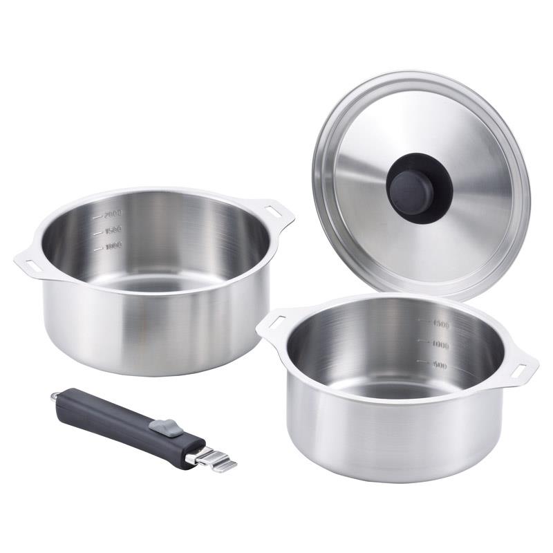 燕三 IH対応着脱式鍋18・20cmセット EM-029 HAMANO | 卸売・ 問屋・仕入れの専門サイト【NETSEA】