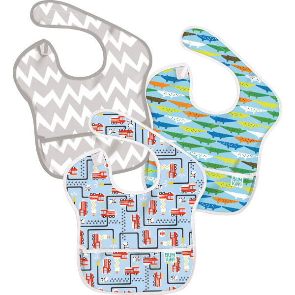 バンキンス スーパービブ3パックグレー／ワニ／消防車 Pure Rose | 卸売・ 問屋・仕入れの専門サイト【NETSEA】