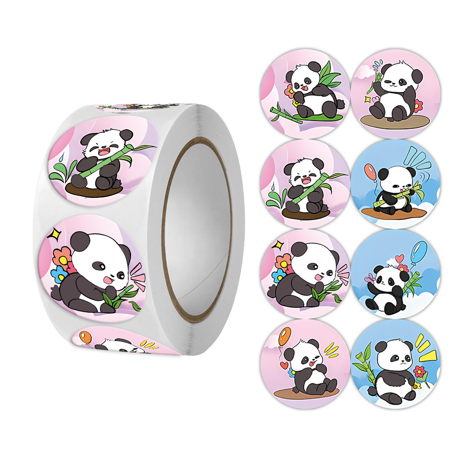 2025包装資材★張り紙 粘着シール★ ラベルシール★ステッカー★パンダ★1ロール500枚 | 卸売・ 問屋・仕入れの専門サイト【NETSEA】