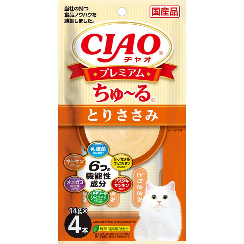 [いなばペットフード]CIAO プレミアムちゅ～る とりささみ 14g×4本 | 卸売・ 問屋・仕入れの専門サイト【NETSEA】