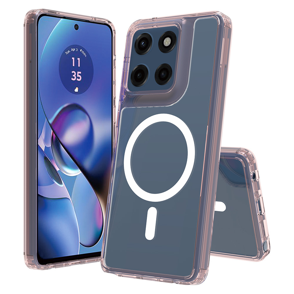 MOTO G Stylus 2025 5G用 透明 マグネット 2in1 耐衝撃 ケース ピンク | 卸売・ 問屋・仕入れの専門サイト【NETSEA】