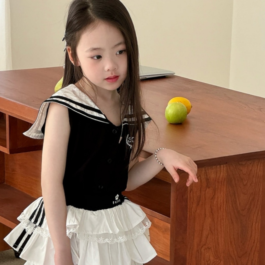 子供服 90~150cm キッズTシャツ セーラートップス ノースリブT 韓国キッズ服 | 卸売・ 問屋・仕入れの専門サイト【NETSEA】