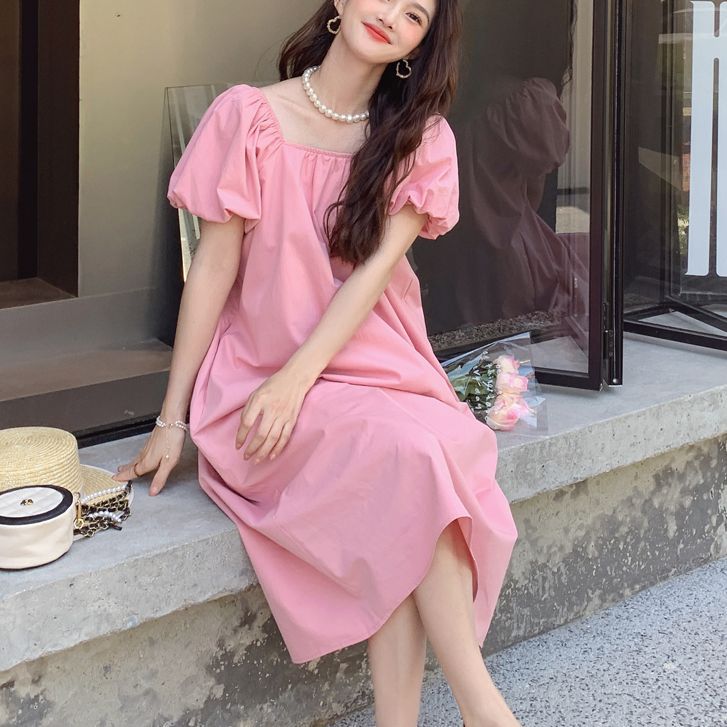 2025春夏新作 レディース服 パフスリーブ 不規則 ワンピース M-3XL | 卸売・ 問屋・仕入れの専門サイト【NETSEA】