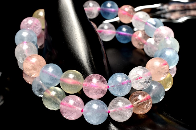 高透明 カラフル MIXベリル 10.5mm ブレスレット 1個売り _BG5769-105 | 卸売・ 問屋・仕入れの専門サイト【NETSEA】