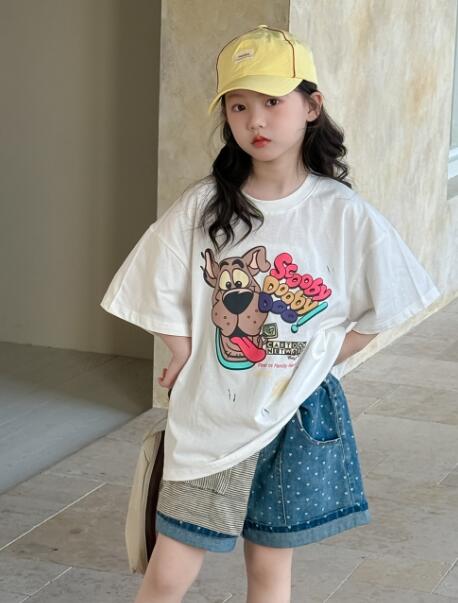 2025新作 キッズ服 トップス Tシャツ 半袖 100-160CM 2色 | 卸売・ 問屋・仕入れの専門サイト【NETSEA】