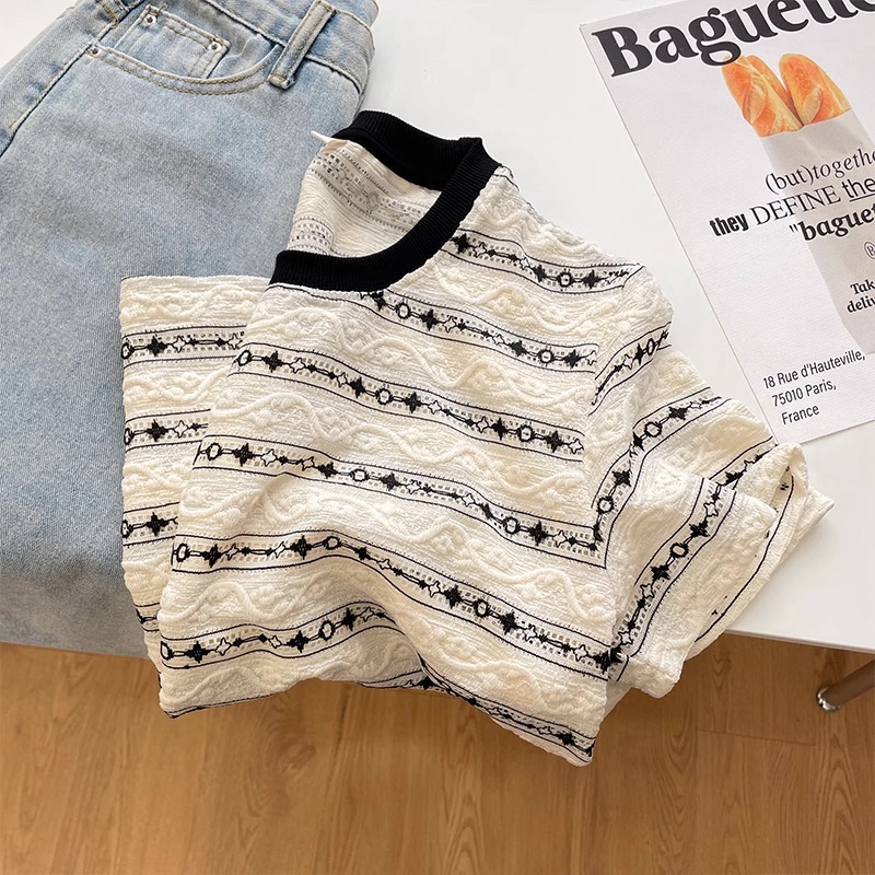 7月★レディース・半袖・ブラウス・个性・おしゃれ・Tシャツ・トップス M～XXL 2色 | 卸売・ 問屋・仕入れの専門サイト【NETSEA】