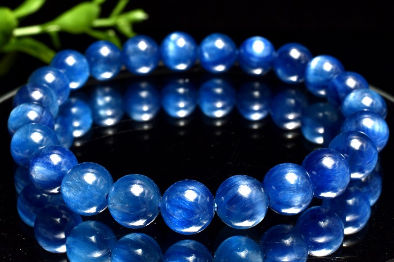 【1点物】AA☆着色ありキャッツアイ効果 カイヤナイト 8mm ブレスレット _MC75 | 卸売・ 問屋・仕入れの専門サイト【NETSEA】