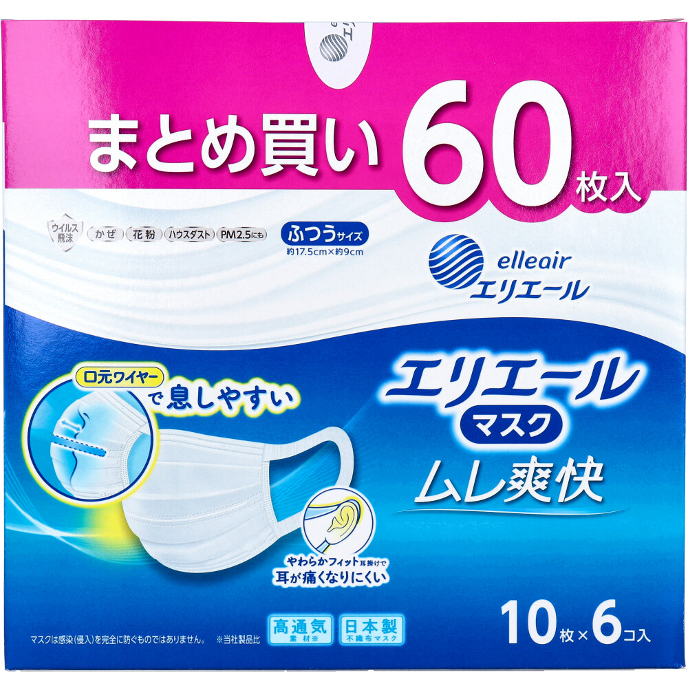 エリエール マスク ムレ爽快 ふつうサイズ 60枚入 | 卸売・ 問屋・仕入れの専門サイト【NETSEA】