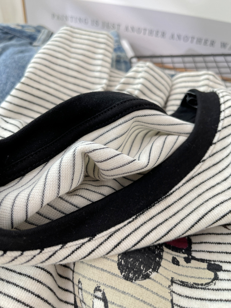 2025秋冬新作 レディース 女 長袖 丸首 ボーダー柄 プリント Tシャツ トップス インナー | 卸売・ 問屋・仕入れの専門サイト【NETSEA】