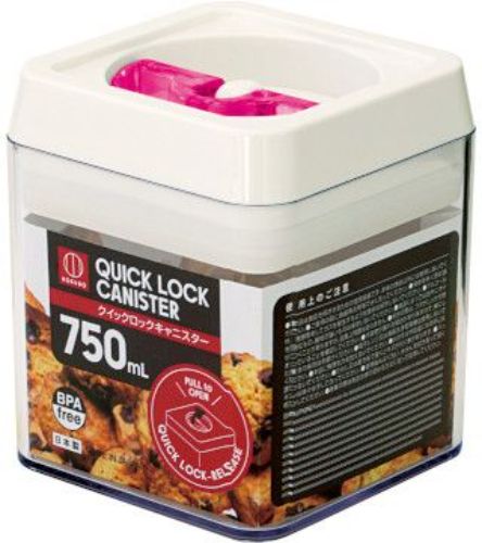 日本製 made in japan クイックロックキャニスター 750mL(ピンク) KK-535 株式会社フジキン 問屋・仕入れ・卸・卸売の専門【仕入れならNETSEA】