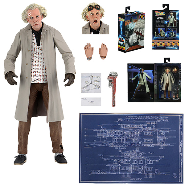 バックトゥザフューチャー 7"アクションフィギュア ドク ブラウン (1955）【NECA】 有限会社 ステップス 問屋・仕入れ・卸・卸売の専門【仕入れならNETSEA】