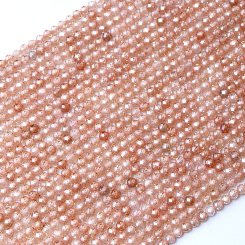 連 ジルコニア オレンジ カット 約3mm 天然石卸売 ストーンクラブ 問屋・仕入れ・卸・卸売の専門【仕入れならNETSEA】