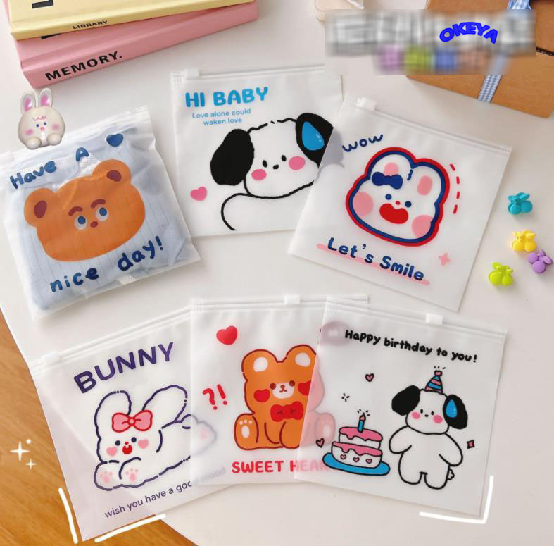 チャック付きポリ袋 透明袋 保存袋 包装袋 小分け ラッピング 袋 可愛い 防水 13.5*13.5cm 個人事業主 OKEYA 問屋・仕入れ・卸・卸売の専門【仕入れならNETSEA】