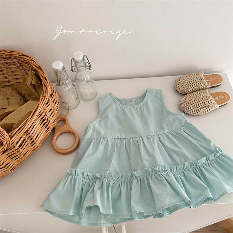 2024夏新作 韓国風子供服 キッズ服 袖なし トップス 気質 可愛い ワンピース 80-130cm LENA | 卸売・ 問屋・仕入れの専門サイト【NETSEA】