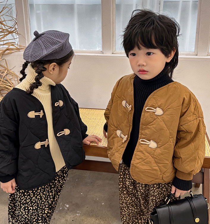 ins冬新品 韓国風子供服 キッズ服 綿入れの服 コート アウター ジャケット 男女兼用 2色 LENA | 卸売・ 問屋・仕入れの専門サイト【NETSEA】