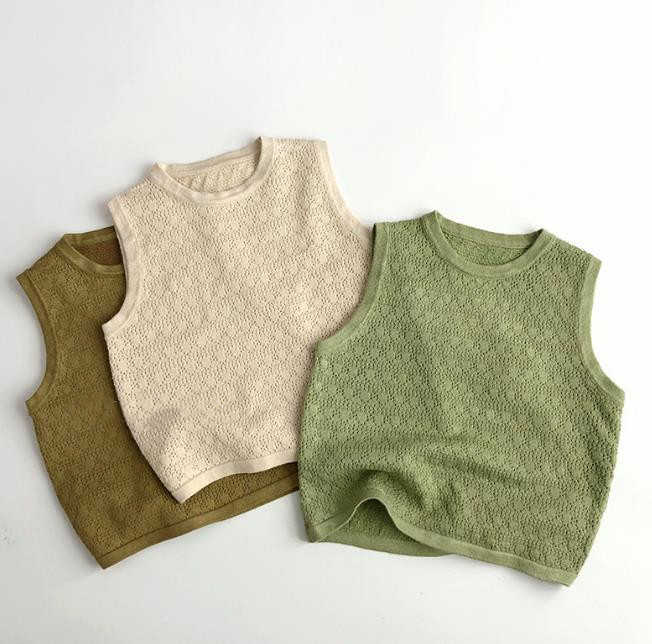 2023夏新品★子供服 トップス ニットベスト 80-130cm★3色 Sun Flower 問屋・仕入れ・卸・卸売の専門【仕入れならNETSEA】