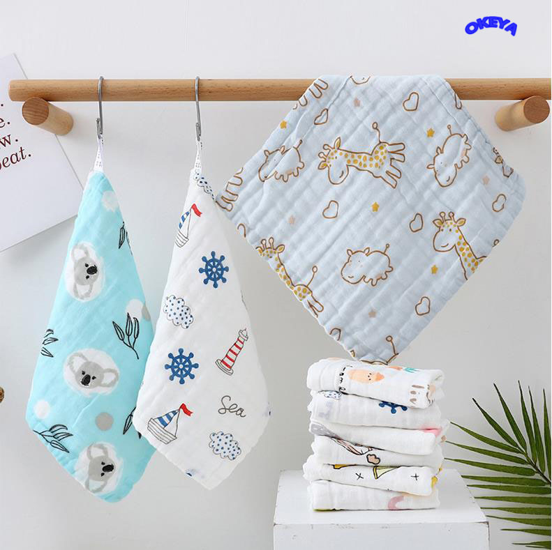 2023年新作 ベビー 涎掛け 食事用エプロン 食事用ビブ ハンカチ 6層 20色展開 25cm*25cm 30*30cm 25*50cm | 卸売・ 問屋・仕入れの専門サイト【NETSEA】