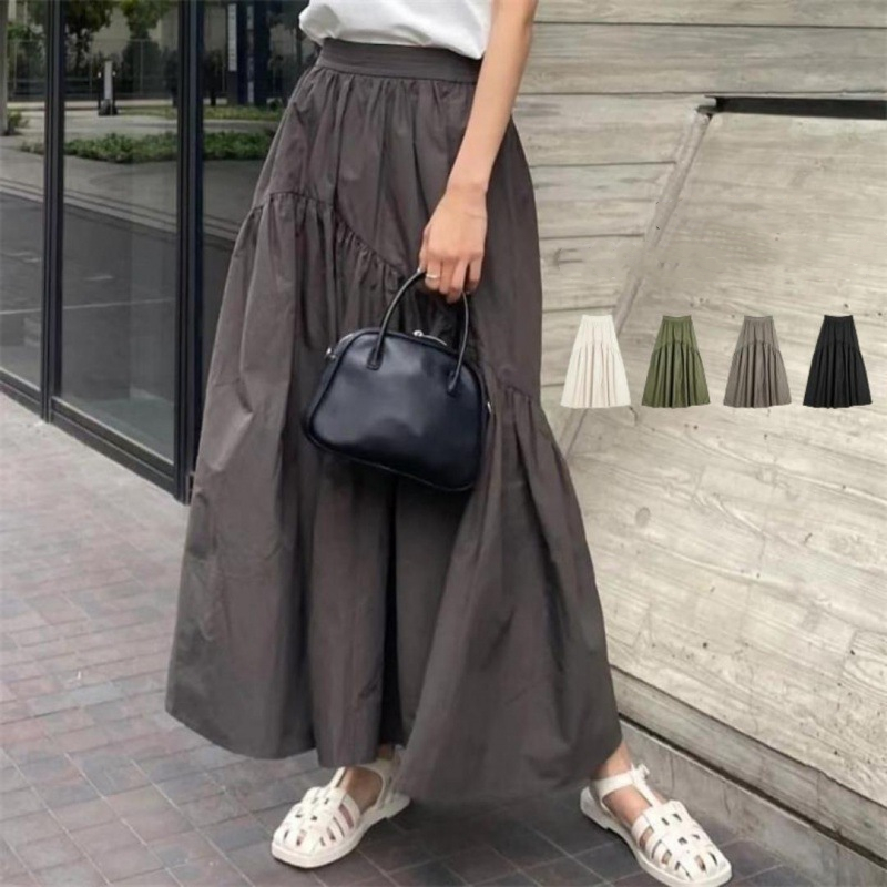2023年新作 スカート レディース ロング丈スカート ハイウエスト 5色 LENA 問屋・仕入れ・卸・卸売の専門【仕入れならNETSEA】