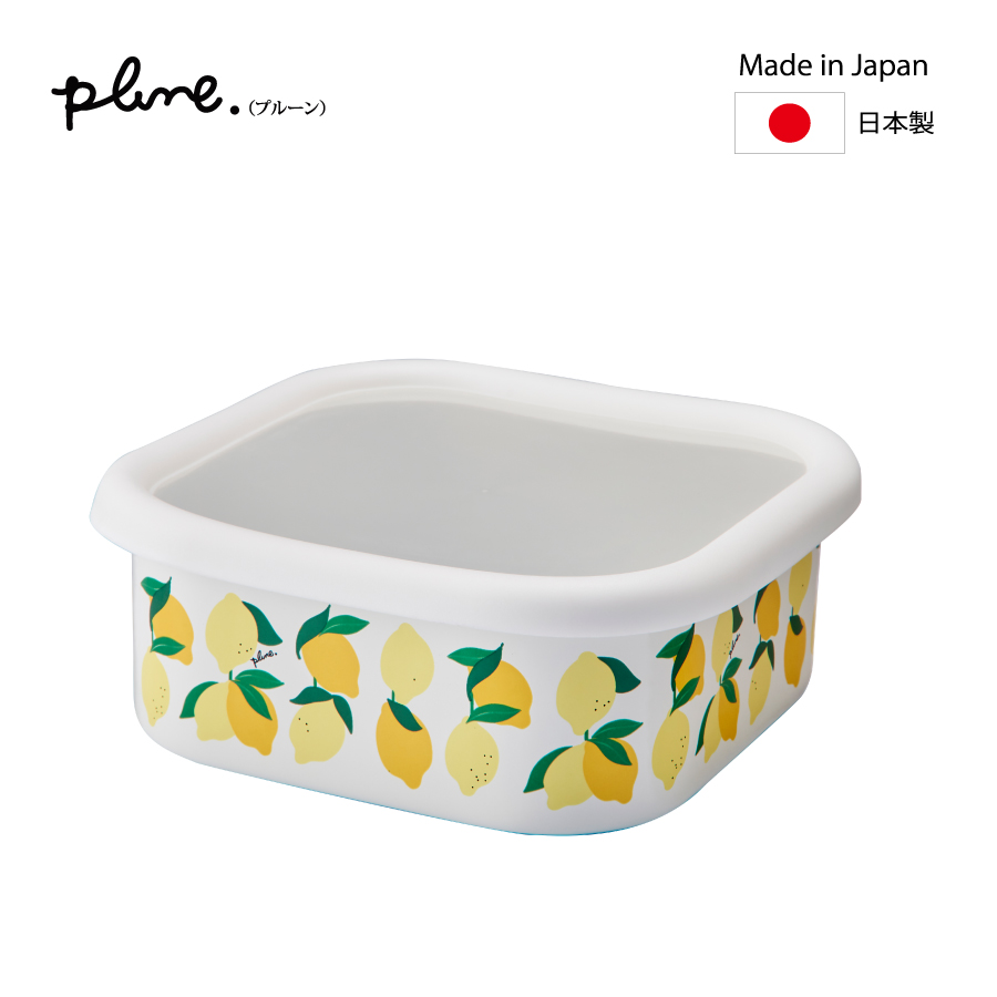 プルーン（Plune.） ホーロースクエアストッカー・L「レモン」／PSS-403 Enamel Kitchen wear 株式会社 豊琺瑯 問屋・仕入れ・卸・卸売の専門【仕入れならNETSEA】