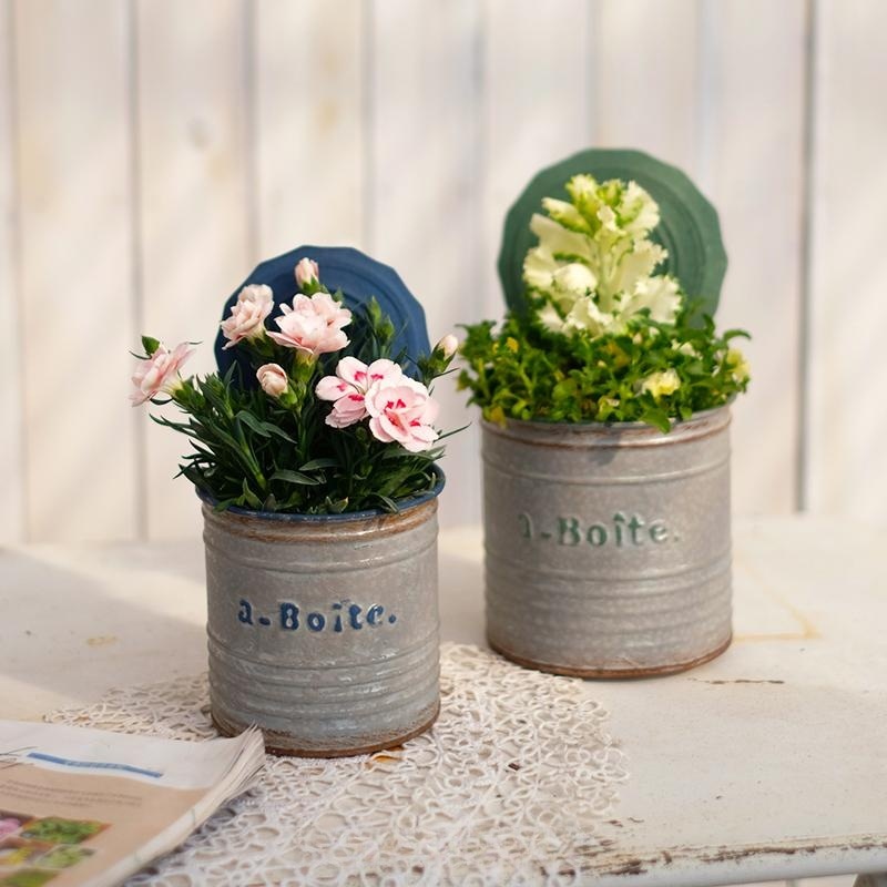 ★インテリア★ flowerpot ガーデニング雑貨 ビンテージ缶詰めフラワーポット 株式会社 C2Jジャパン 問屋・仕入れ・卸・卸売の専門【仕入れならNETSEA】