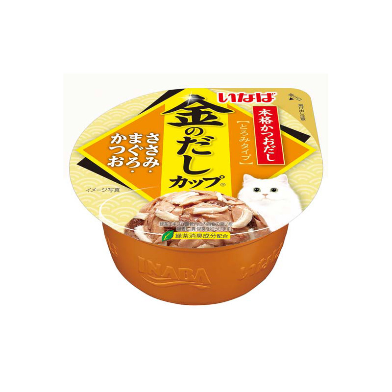[いなばペットフード]いなば 金のだしカップ ささみ・まぐろ・かつお 70g | 卸売・ 問屋・仕入れの専門サイト【NETSEA】