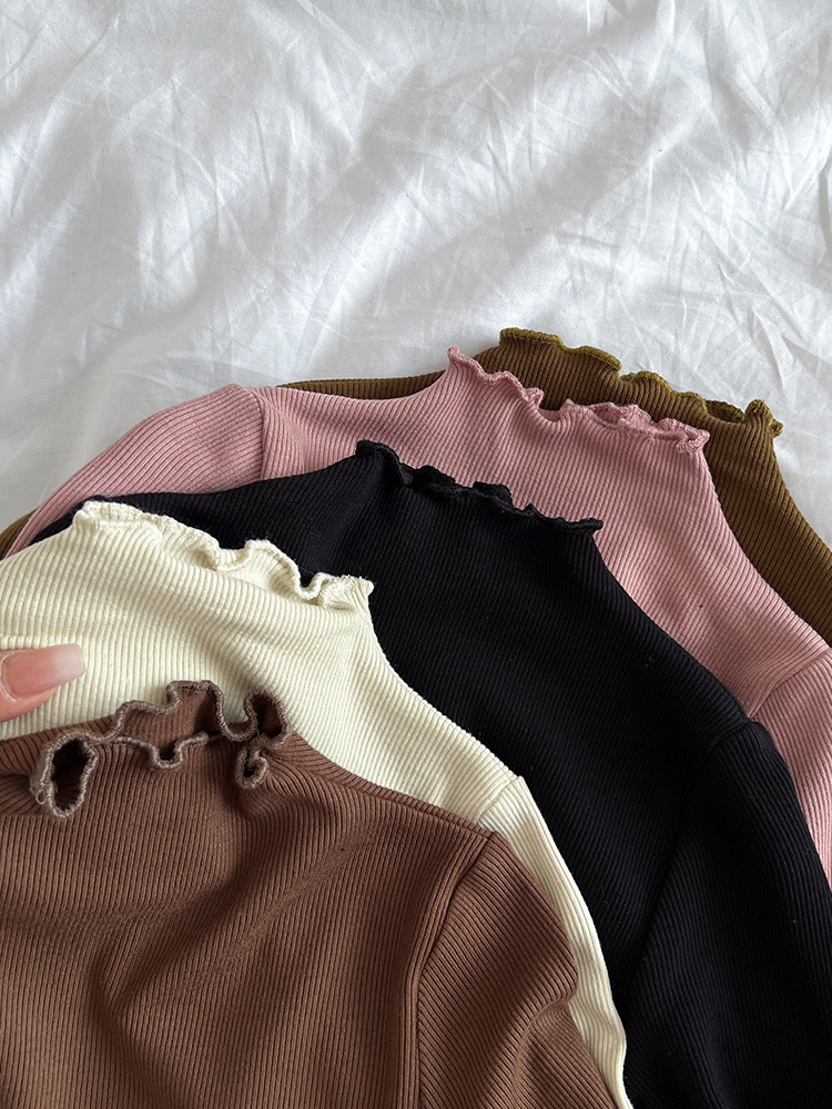 2023秋新作 韓国風子供服 キッズ服 トップス 女の子 インナー 長袖 Tシャツ 90-140cm LENA 問屋・仕入れ・卸・卸売の専門【仕入れならNETSEA】