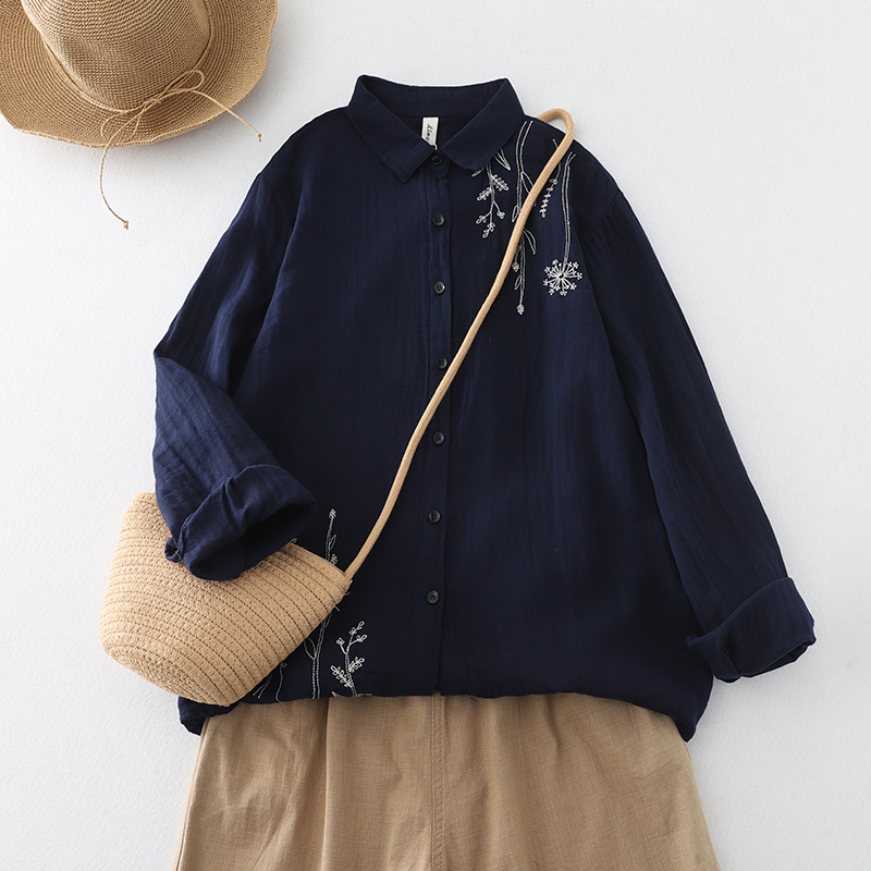 初回送料無料 新作レディースファッション カジュアル ゆったり 刺? 長袖 シャツ トップス Sommy 株式会社 問屋・仕入れ・卸・卸売の専門【仕入れならNETSEA】