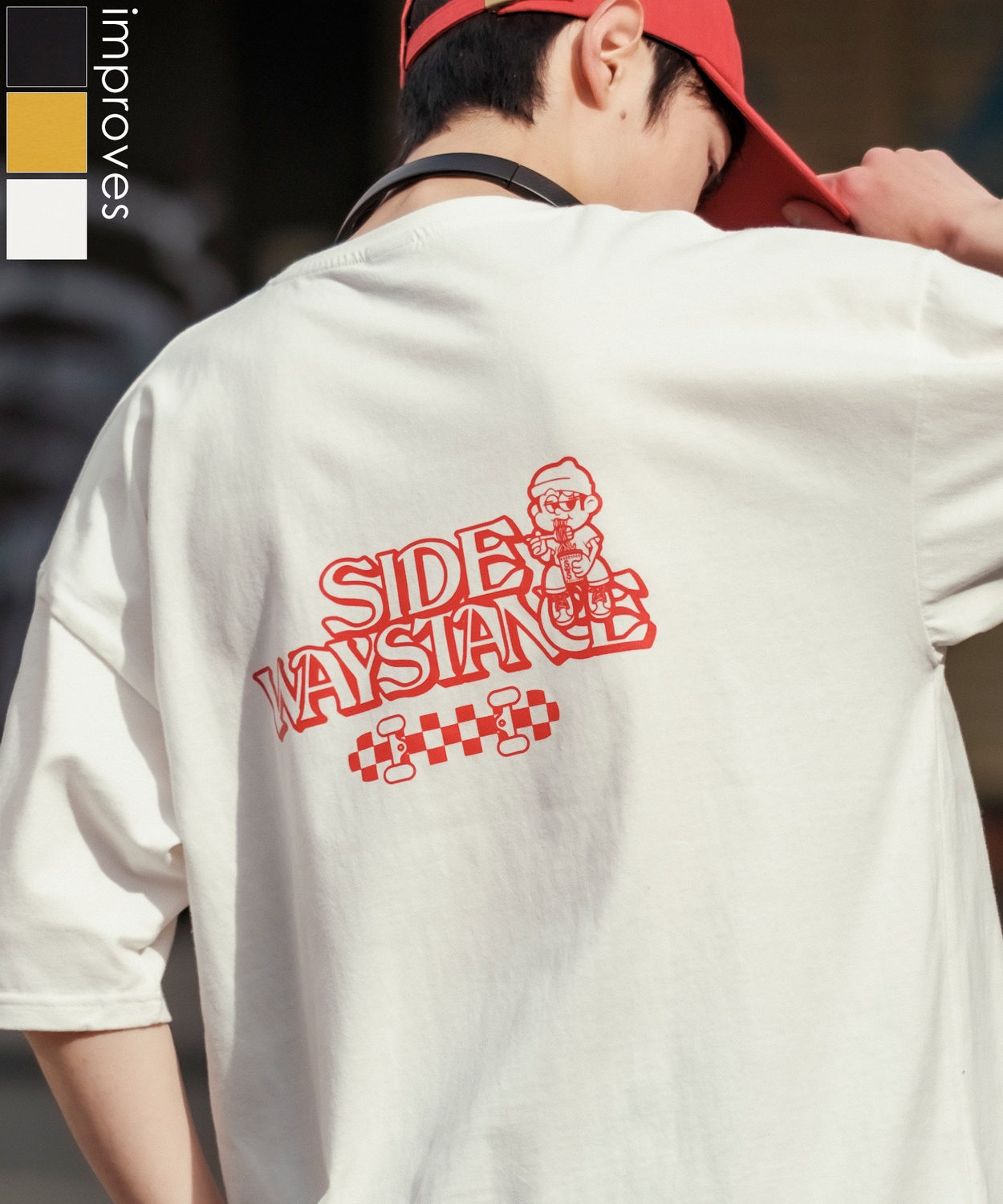 【SIDEWAYSTANCE】半袖ヌードルプリントTシャツ 株式会社 インプローブス | 卸売・ 問屋・仕入れの専門サイト【NETSEA】