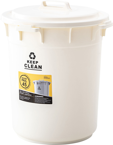 MITASインテリア ペール45Lダストボックス ゴミ箱 ホワイト LFS-765WH MITAS 株式会社 問屋・仕入れ・卸・卸売の専門【仕入れならNETSEA】