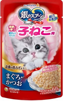 銀のスプーンパウチ 子ねこ用 まぐろかつお 60g | 卸売・ 問屋・仕入れの専門サイト【NETSEA】