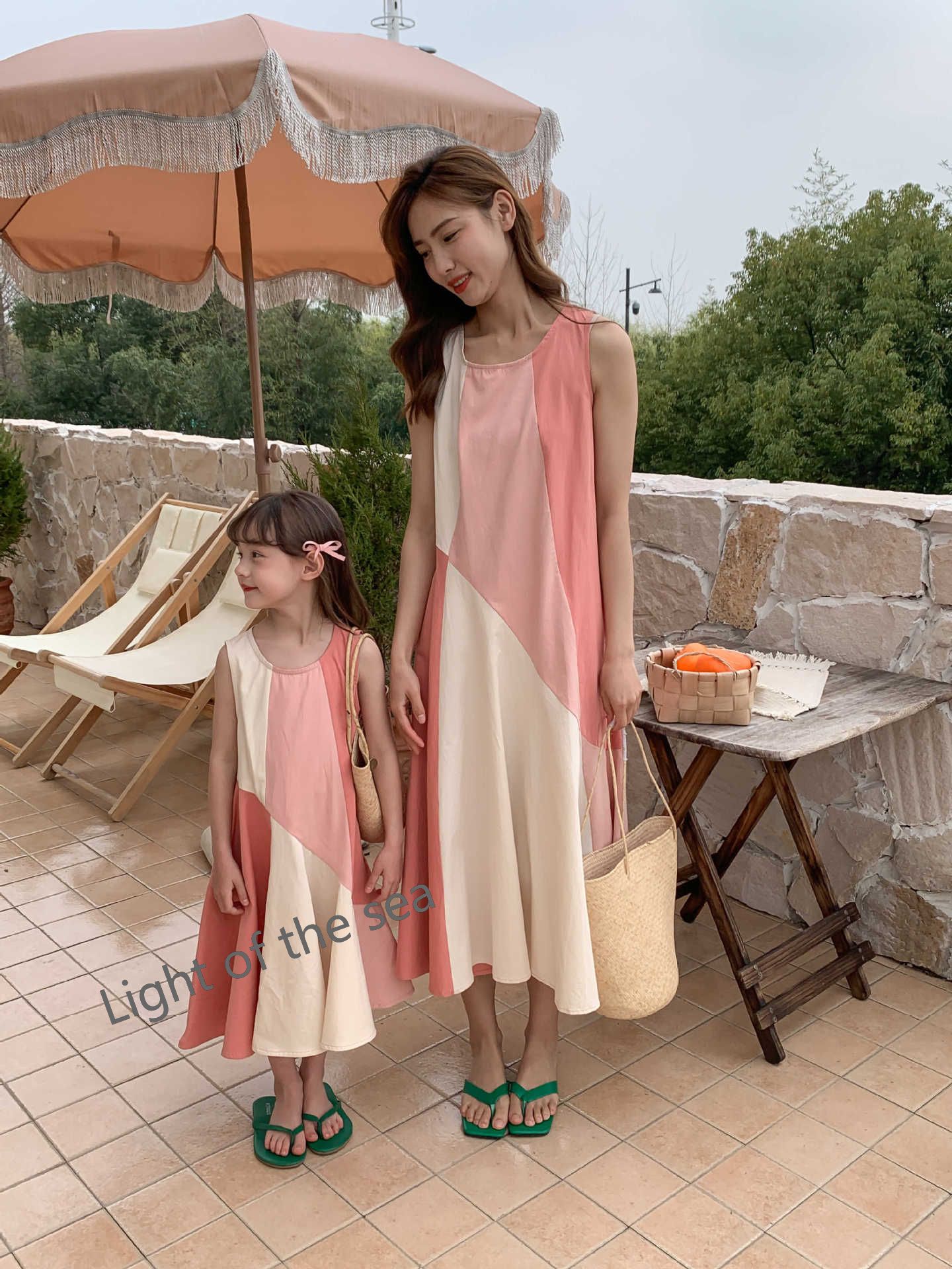 2024新作 韓国子供服 親子服 女の子 半袖ワンピース100-150cm 個人事業主 Light of the sea 問屋・仕入れ・卸・卸売の専門【仕入れならNETSEA】