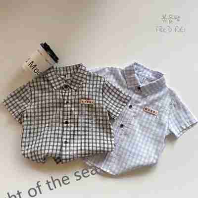 2024夏新作 ベビー服 韓国風子供服 男の子 半袖 トップス 2色90cm-130cm 個人事業主 Light of the sea ...