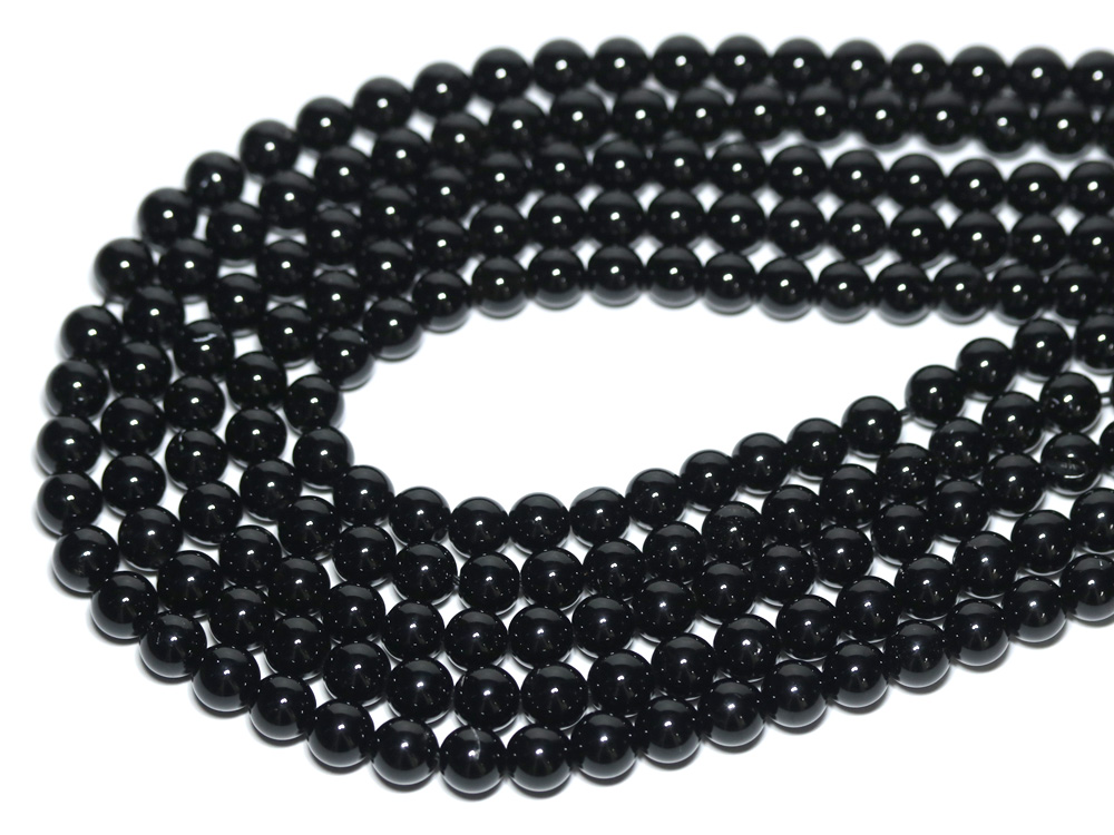 【丸ビーズ】天然チベット産黒水晶(モリオン) 8mm | 卸売・ 問屋・仕入れの専門サイト【NETSEA】
