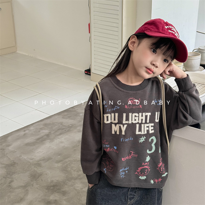 2024★春秋新作★韓国風子供服★トップス★80cm～130cm 2色 BBM 株式会社 問屋・仕入れ・卸・卸売の専門【仕入れならNETSEA】