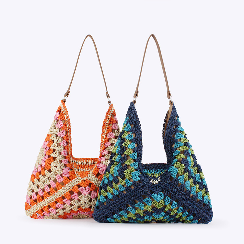 ストローバッグ Vカットワンハンドルトート 春夏 旅行 INS 韓国ファッション 株式会社 C2Jジャパン 問屋・仕入れ・卸・卸売の専門【仕入れならNETSEA】