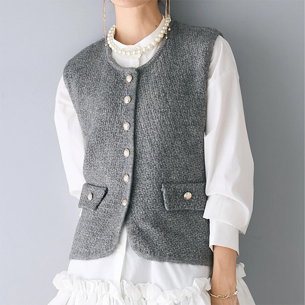 ANJIL☆2024秋冬レディース服 チックな無地ボタン付きニットベストタンクトップ 株式会社 SNIFF JAPAN レディース服 | 卸売・ 問屋・仕入れの専門サイト【NETSEA】