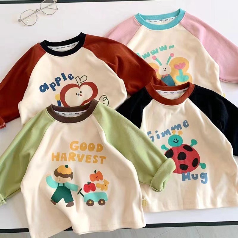 2025★韓国風子供服★トップス★Tシャツ★長袖★キッズ★80cm～150cm 4色 中際 合同会社 | 卸売・ 問屋・仕入れの専門サイト【NETSEA】