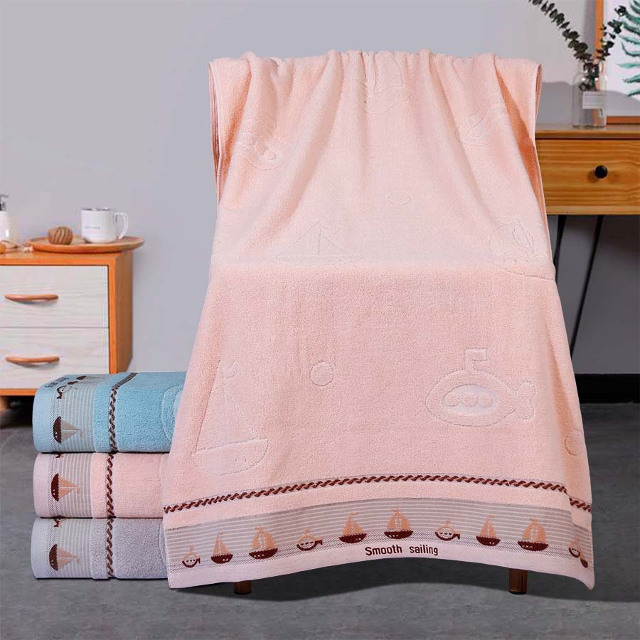 厚手ポリエステル混紡バスタオル ピンク 70×140cm | 卸売・ 問屋・仕入れの専門サイト【NETSEA】