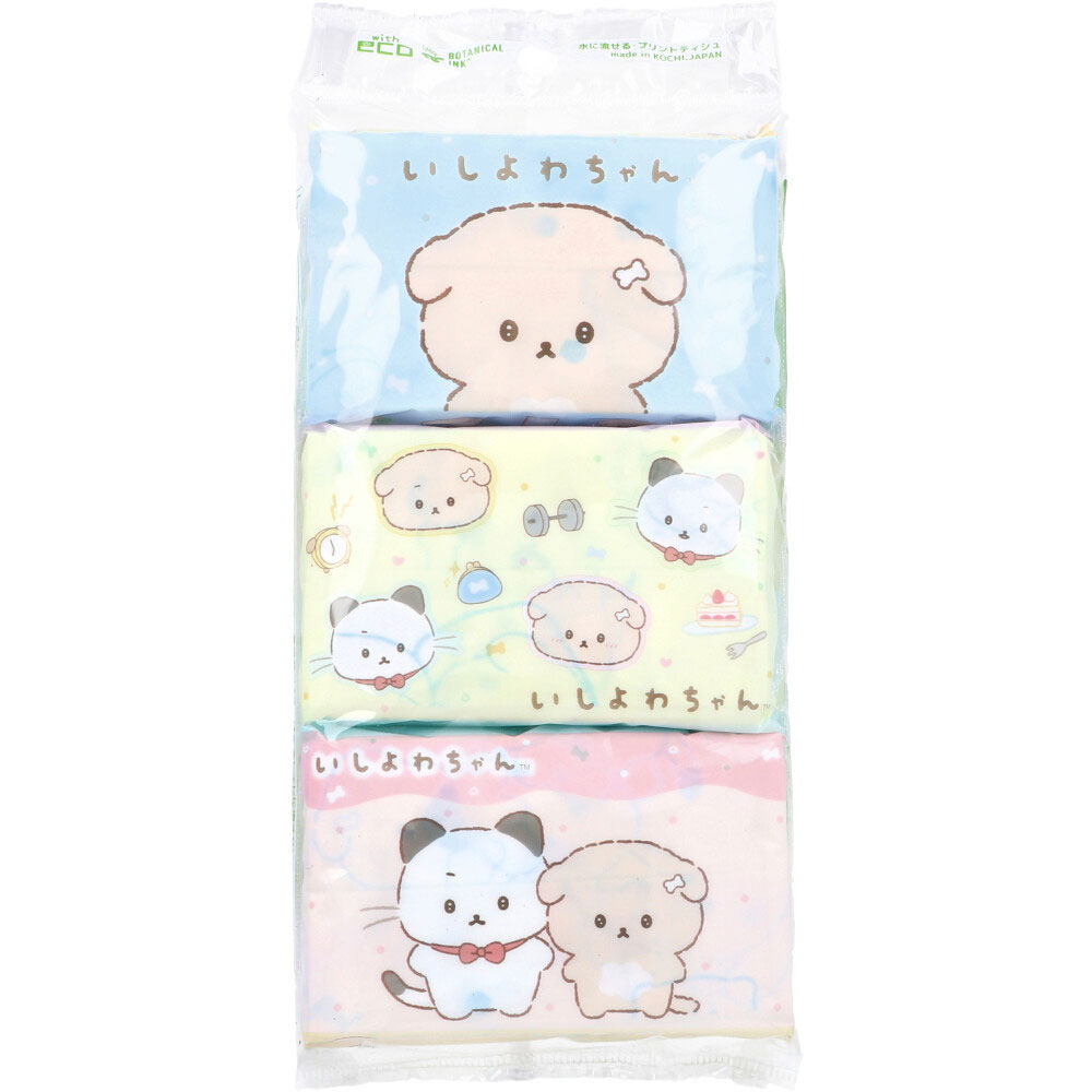 水に流せるプリントティシュ いしよわちゃん 16枚(8組)×6個入 | 卸売・ 問屋・仕入れの専門サイト【NETSEA】