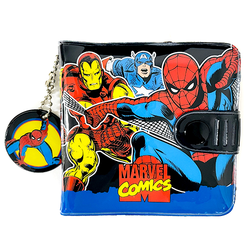 スパイダーマン ビニールウォレット ( 後ろにアベンジャーズ ) | 卸売・ 問屋・仕入れの専門サイト【NETSEA】