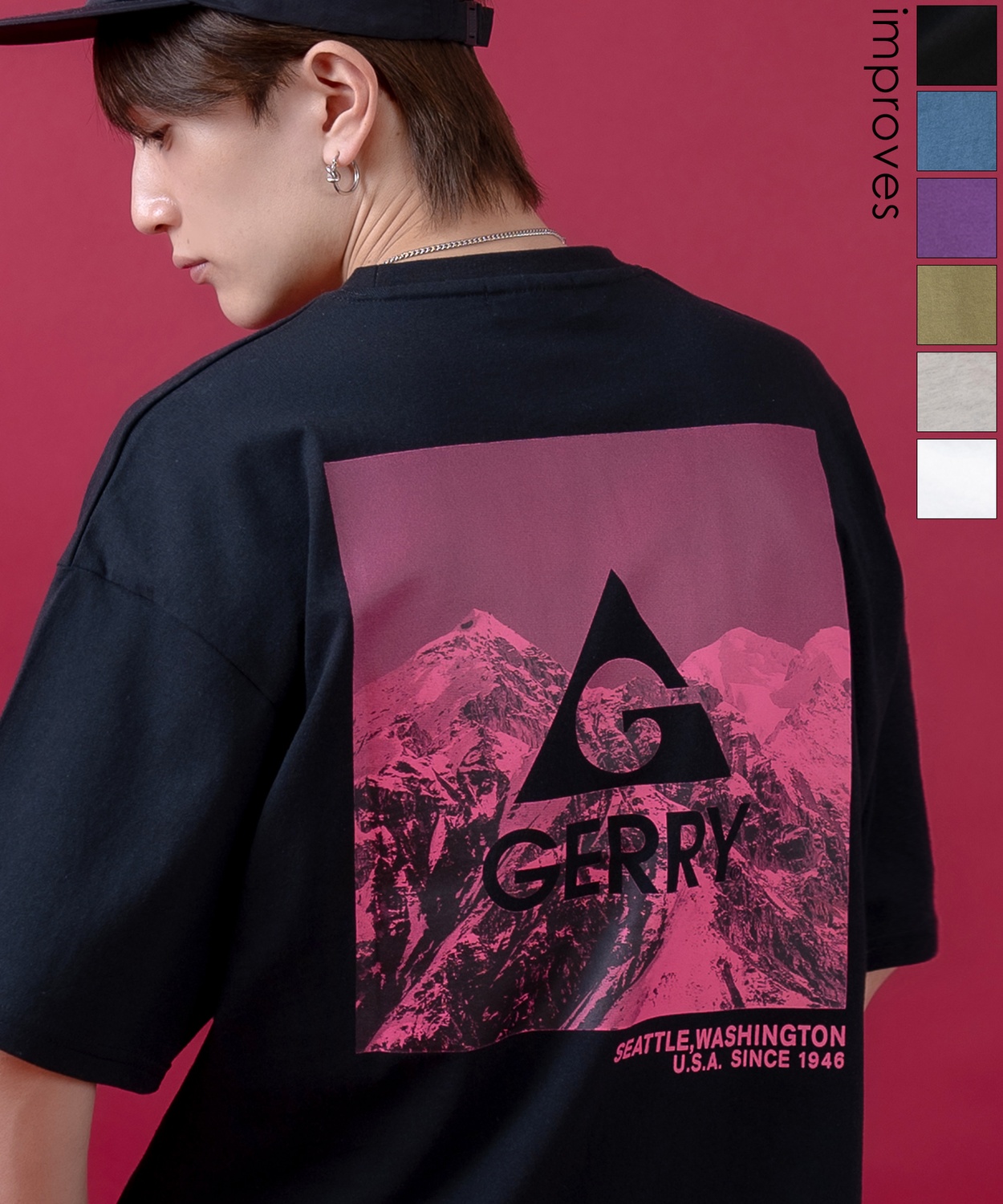 【GERRY】別注ネオン転写MTスクエアロゴ半袖Tシャツ | 卸売・ 問屋・仕入れの専門サイト【NETSEA】
