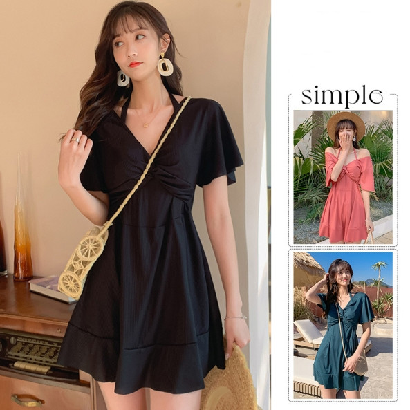 【2025夏新作】水着 レディース ワンピース おしゃれ 体型カバー タンキニ 大きいサイズ 3色 M~2XL | 卸売・ 問屋・仕入れの専門サイト【NETSEA】