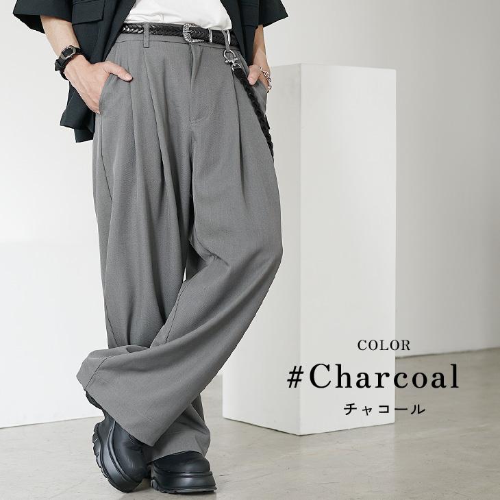 【2025年春の新作】タック ワイドシルエット スラックス パンツ／MinoriTY | 卸売・ 問屋・仕入れの専門サイト【NETSEA】