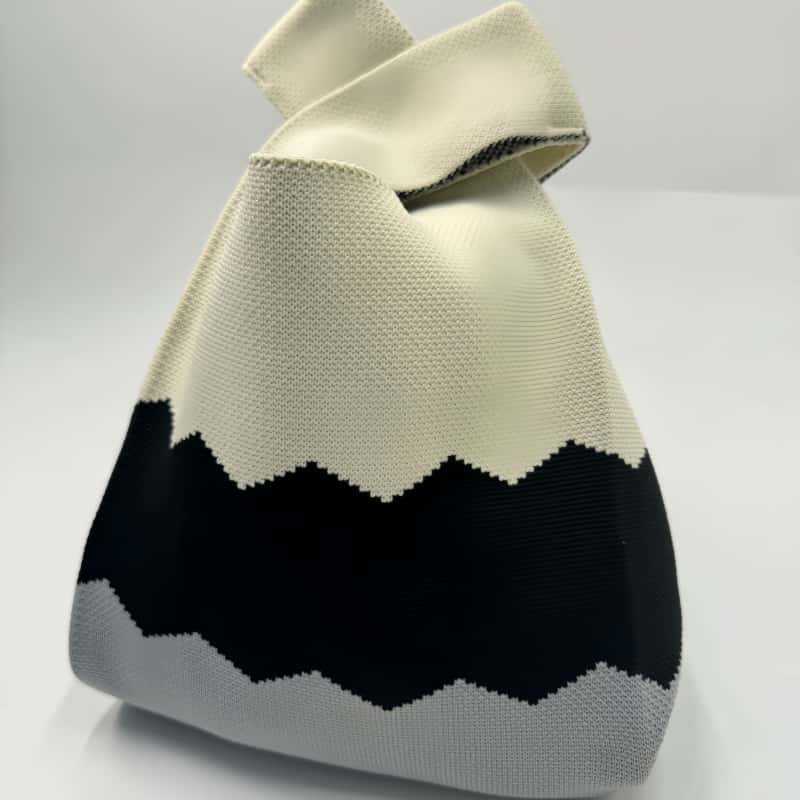 加重厚手 おしゃれトートバッグ 波模様 ベージュ 70g | 卸売・ 問屋・仕入れの専門サイト【NETSEA】