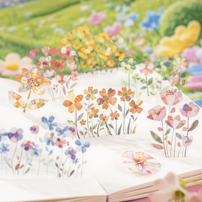 ステッカー PETシール 手帳素材 花フラワー葉 草 造景 15枚入 | 卸売・ 問屋・仕入れの専門サイト【NETSEA】