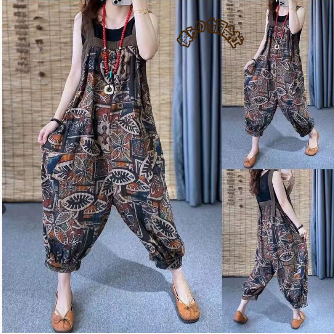 2025年夏新作 レディース服 パンツ ボトムス サロペット 連体服 可愛い 民族風 M#-2XL# | 卸売・ 問屋・仕入れの専門サイト【NETSEA】