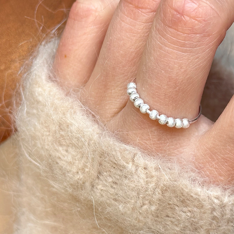 ミニシルバービーズ指輪 リング S925 シルバーアクセサリー アレルギー対応 調整可能 おしゃれ 上品 | 卸売・ 問屋・仕入れの専門サイト【NETSEA】